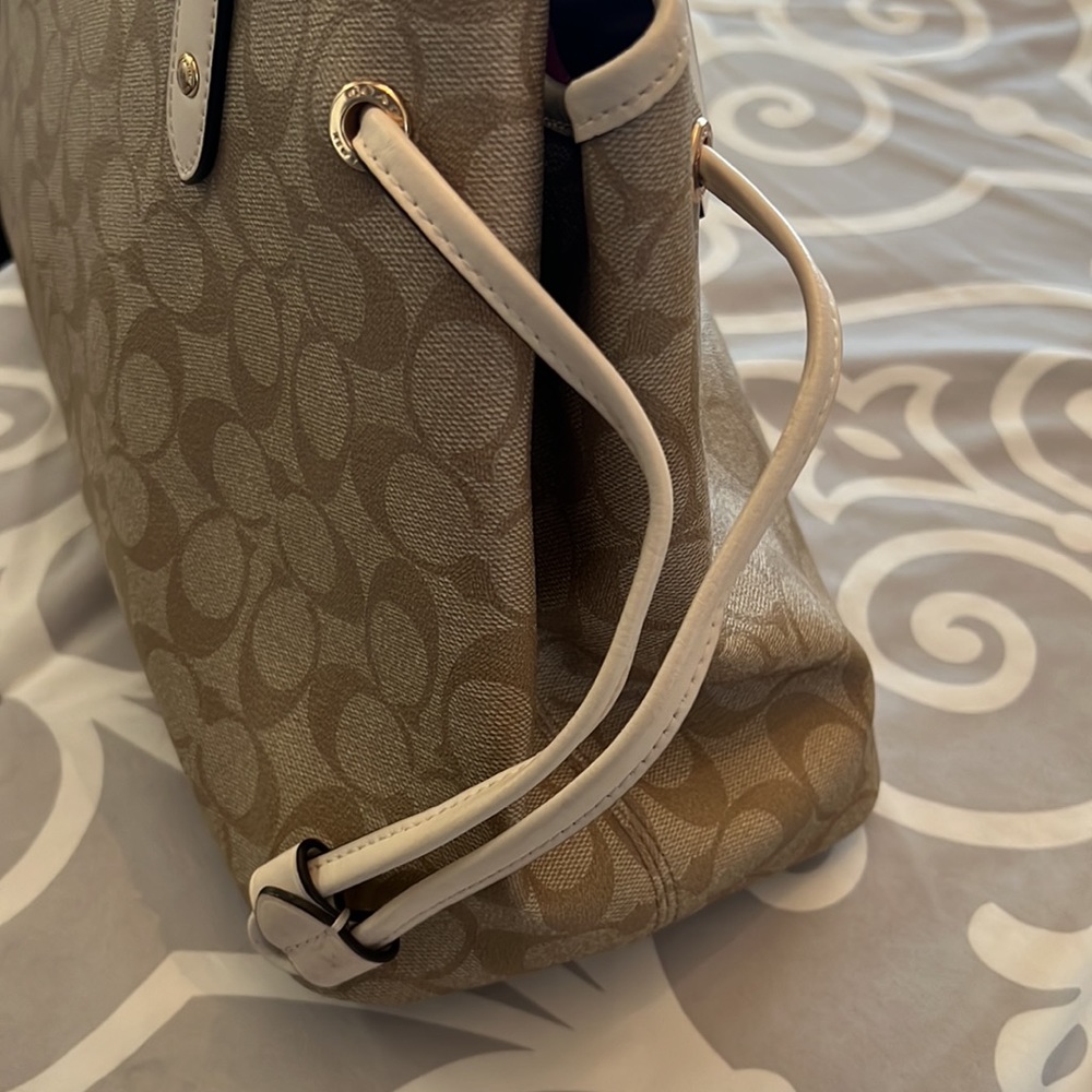 Coach F57842 Drawstring Carryall Signature Canvas - Gem